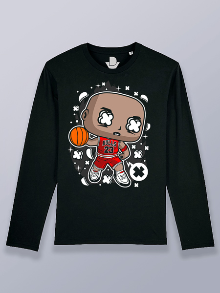 Camiseta hombre manga larga Michael Jordan - IUDRIMS