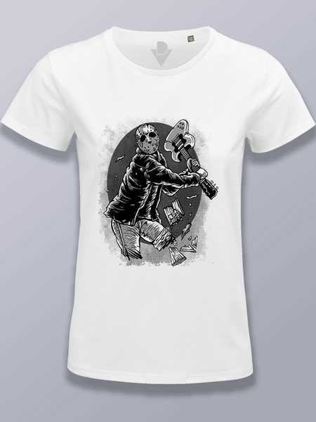 Camiseta mujer jason Voorhees viernes Rock - IUDRIMS
