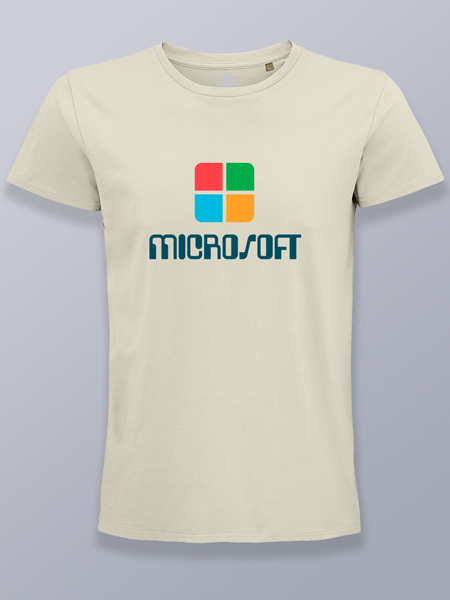 Camiseta hombre Logo Microsoft estilo retro - IUDRIMS